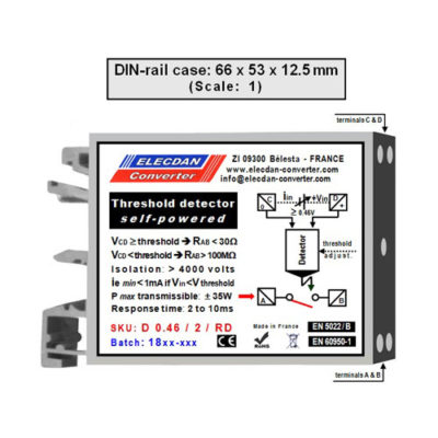 Very low voltage (0.46V to 2V) threshold DETECTOR, self-powered - DC-DC ...